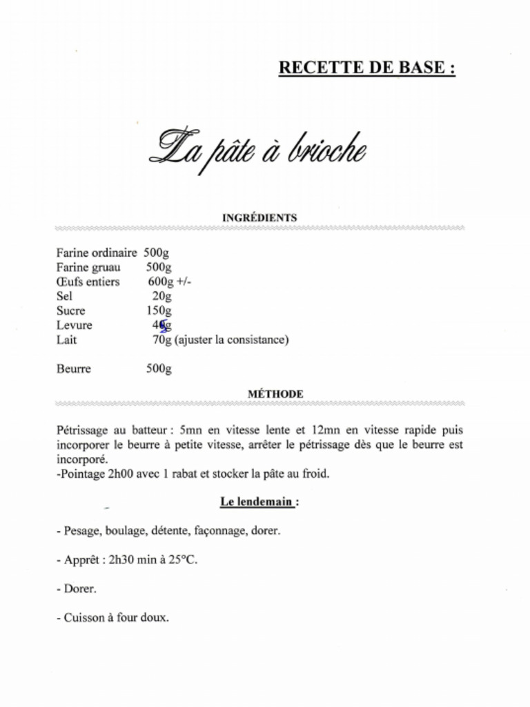 STAGES Viennoiseries | PDF