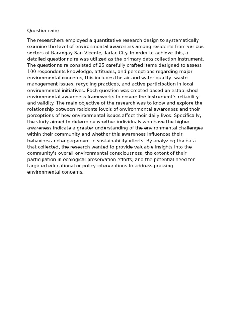 Research Instrument | PDF