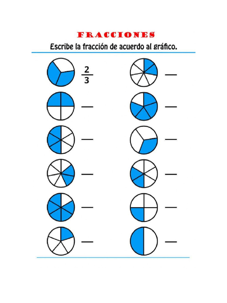 FRACCION DE ACUERDO AL GRAFICO | PDF