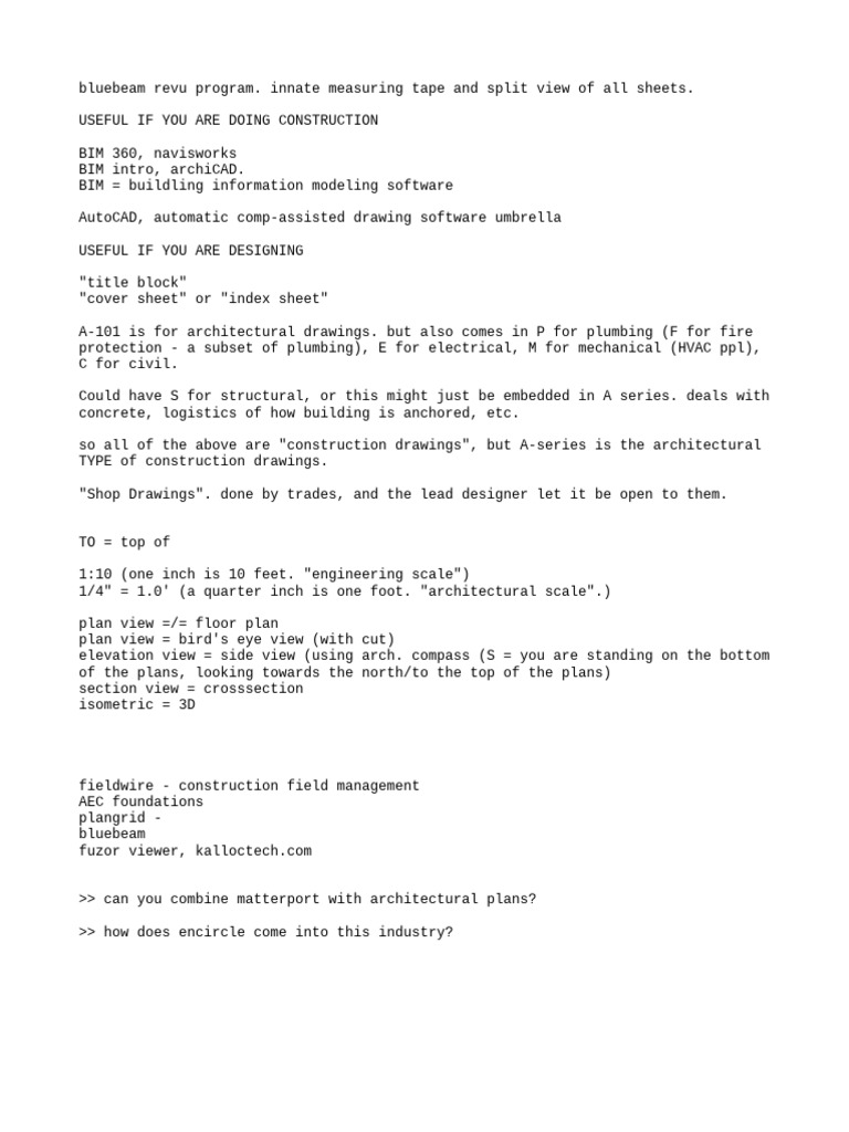 Reading Construction Drawings and Specifications | PDF