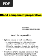 Blood Component Preparation Flowchart | PDF | Blood Plasma | Hematology