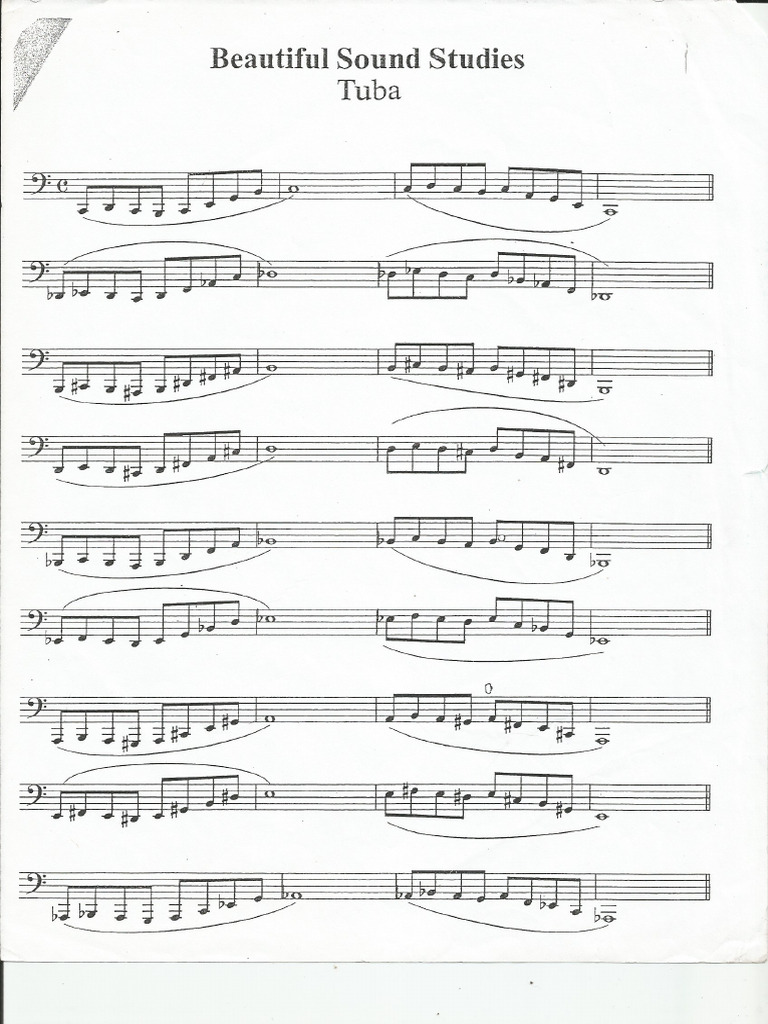 Beautiful Sound Studies 1 - Tuba | PDF