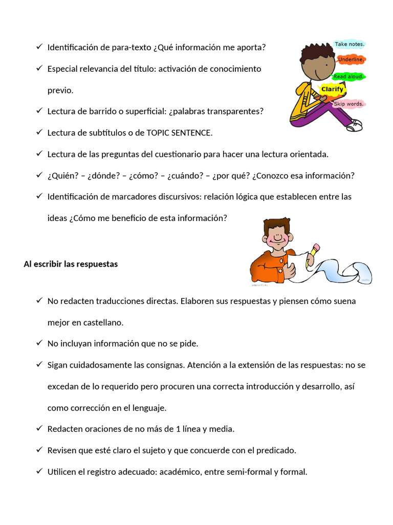 Estrategias de Lectura y Escritura | PDF