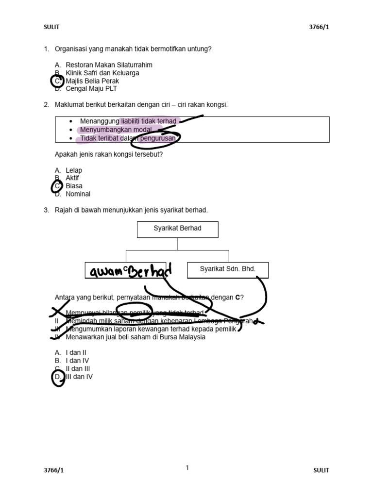 Kertas 1 PNG SPM 2022 | PDF