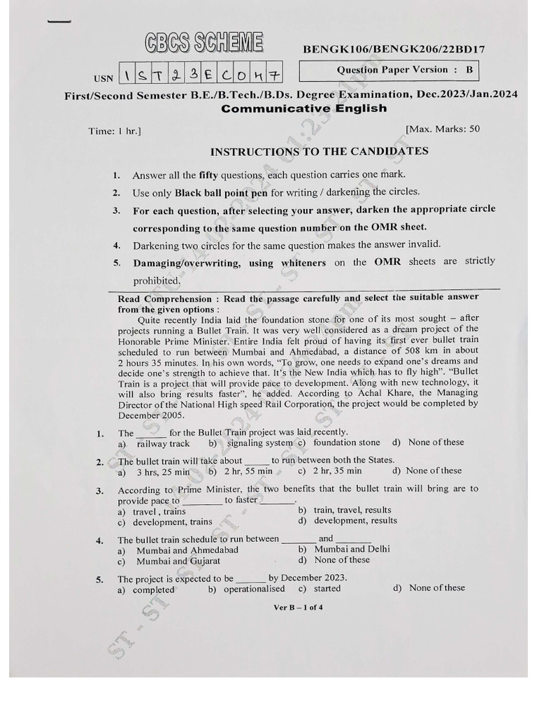 Communicative English 2 | PDF