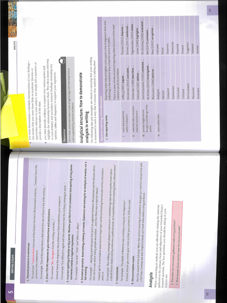 8. Analysis Guidance From the Textbook | PDF