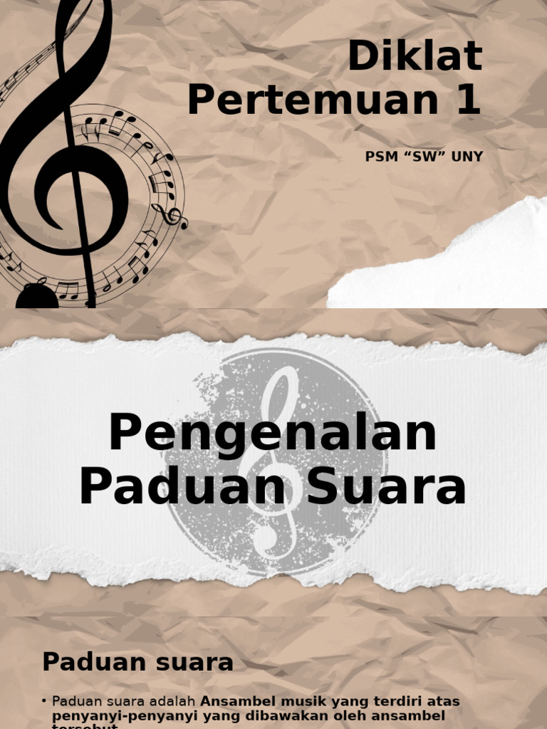 Notasi dan Simbol dalam Musik Paduan Suara | PDF