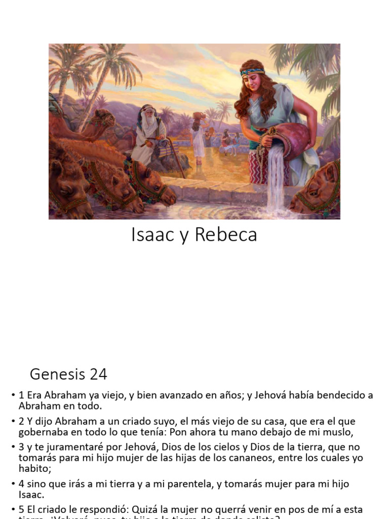 Isaac y Rebeca | PDF | Abrahán