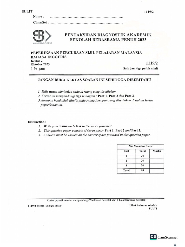 Bi K2 SBP 2023 | PDF