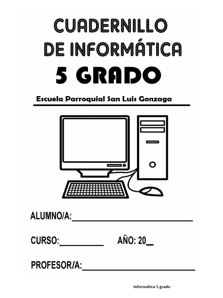 cuadernillo_5_grado | PDF | Periférico | Hardware de la computadora