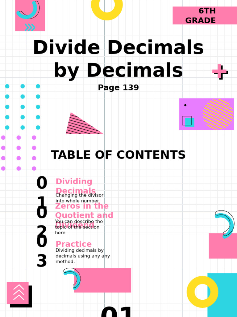 3.8 Divide Decimals by Decimals | PDF