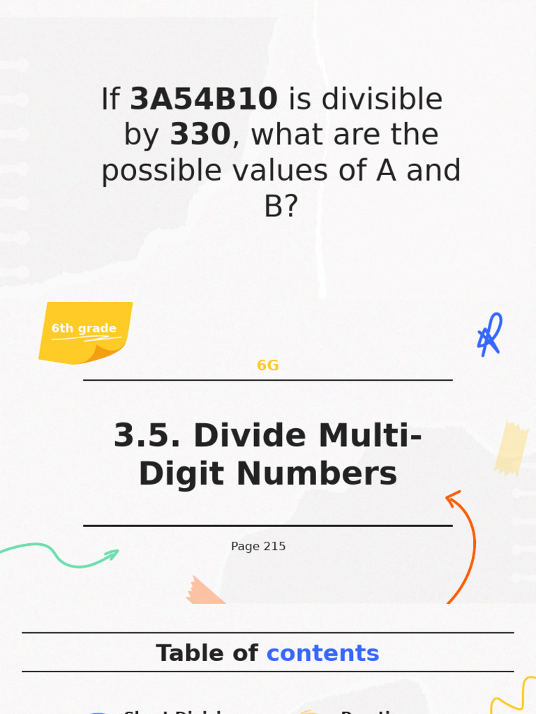 3.5. Divide Multi-Digit Numbers | PDF