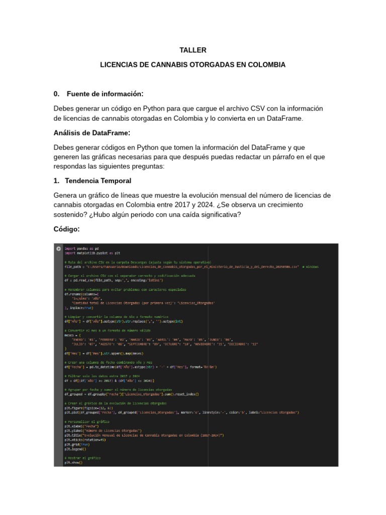 Talle Python 2 | PDF | Cannabis (Droga) | Colombia