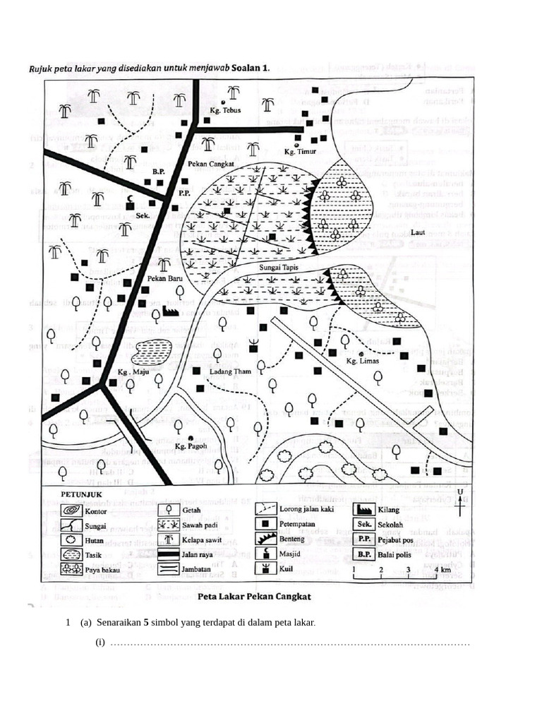 LATIHAN GEO F1 Peta Lakar | PDF