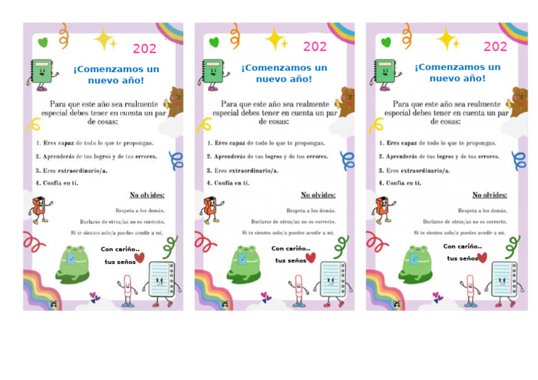 Tarjeta Cuaderno de Comunicados | PDF