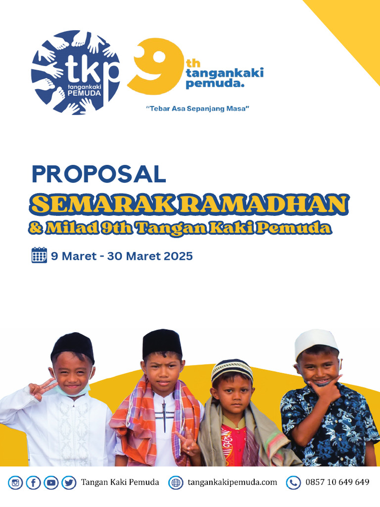 Proposal Semarak Ramadhan Dan Milad TKP 9th (Scan) | PDF