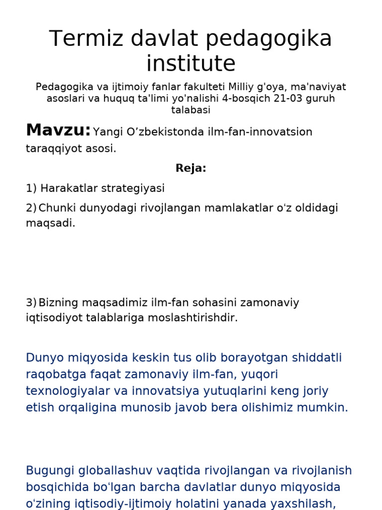 4 Mavzu | PDF