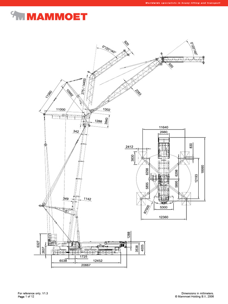 Caractéristiques du DEMAG AC 700 | PDF