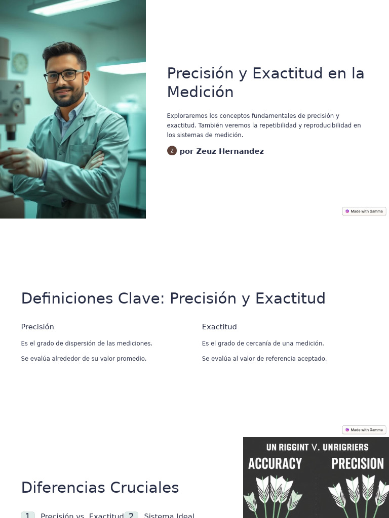 Precision y Exactitud en La Medicion | PDF | Exactitud y precisión ...