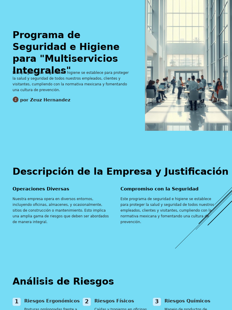 Programa de Seguridad e Higiene para Multiservicios Integrales | PDF