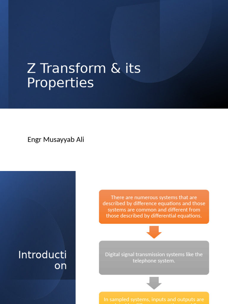 Z Transform and Its Properties | PDF | Laplace Transform | Applied ...
