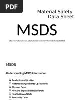 MSDS Training Presentation | PDF | Toxicity | Dangerous Goods