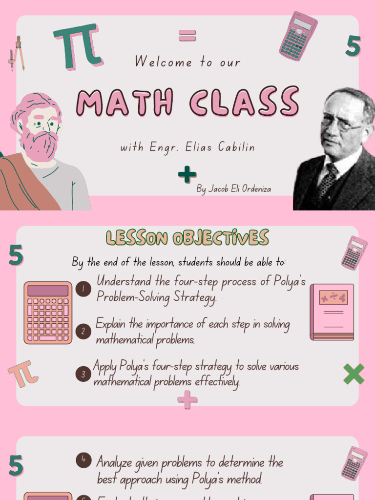 Polya's Problem-Solving Strategy Guide | PDF