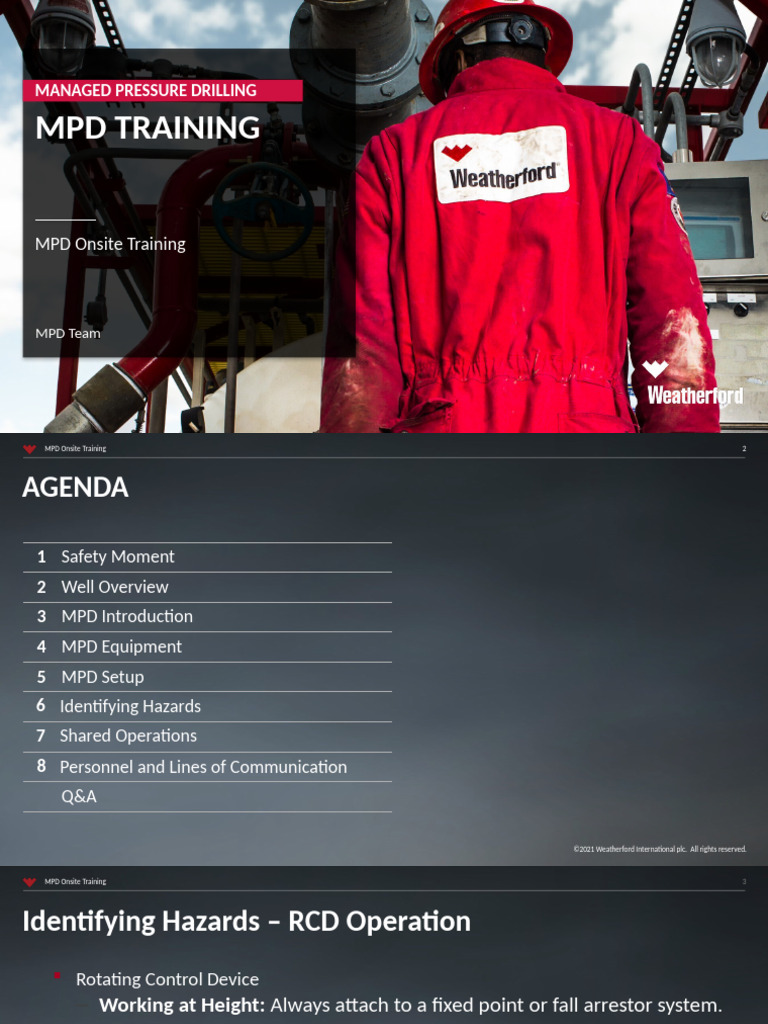 MPD Onsite Training - Rig Crew (14aug2022) | PDF | Mechanical Engineering