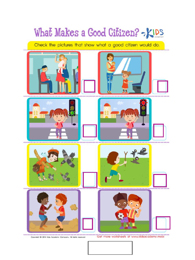 Citizenship Worksheet 1 | PDF
