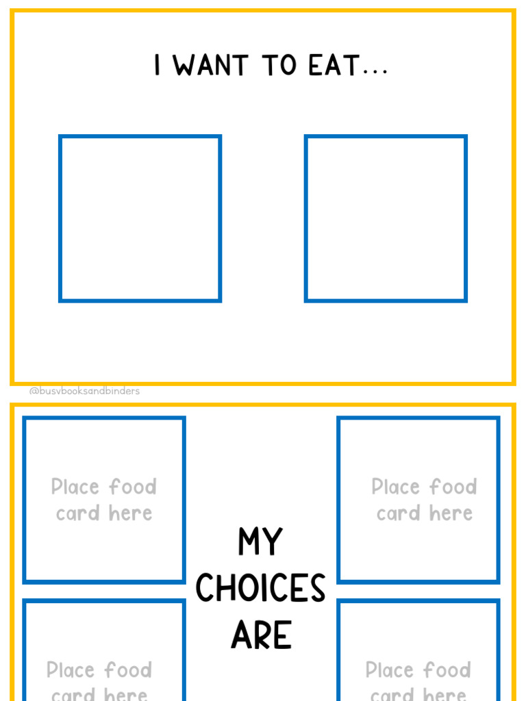 Food Choice Board | PDF