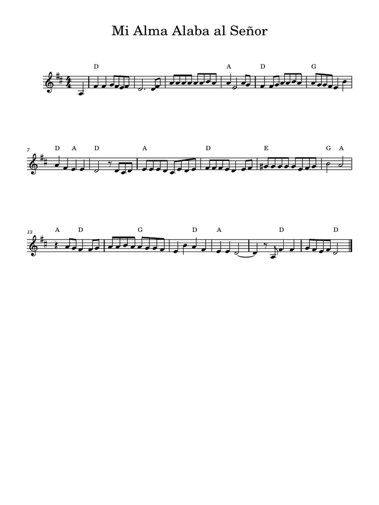 Mi Alma Alaba al Señor | PDF