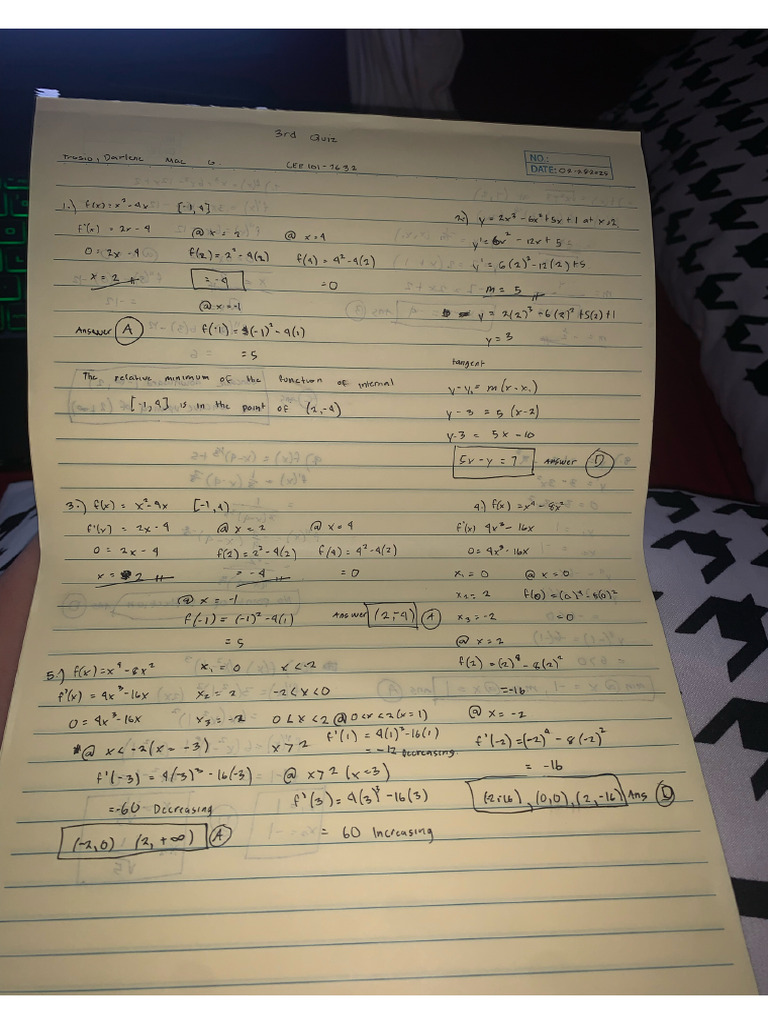 Trosio 3rd Quiz | PDF