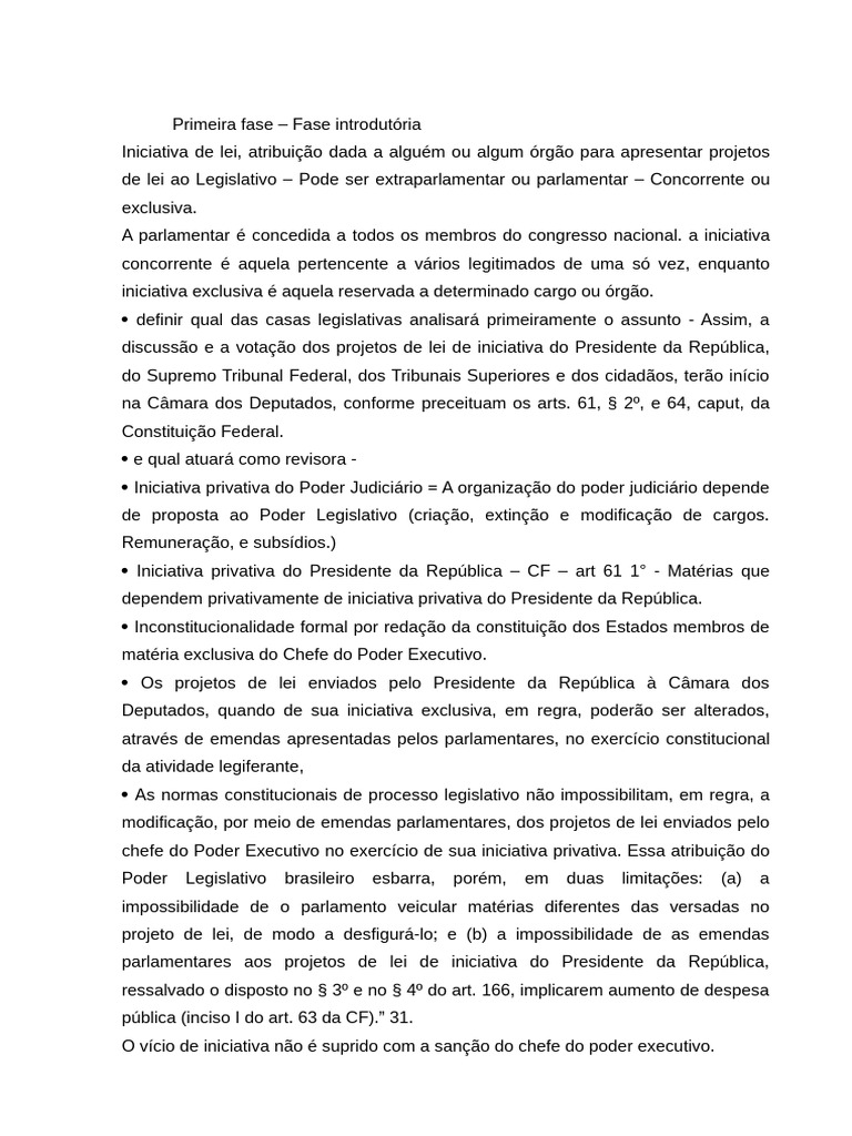 Constitucional Resumo Provas | PDF | Emenda Constitucional | Governo