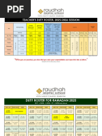 Duty Roster For The Month of November | PDF