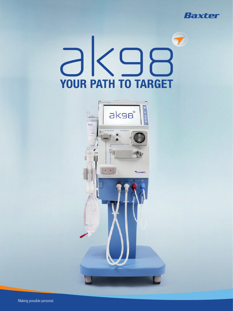Baxter Ak 98 Data Sheet | PDF | Hemodialysis