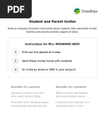 ClassDojo Student Login Guide | PDF | Login | Qr Code