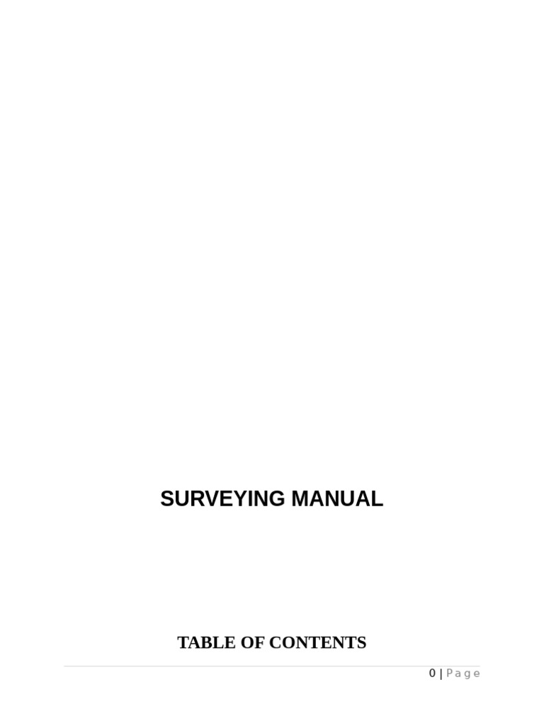 SURVEYING MANUAL - Soft | PDF | Compass | Surveying