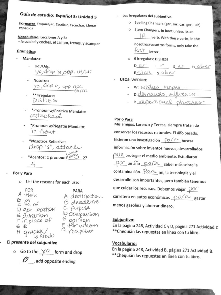 GuiaDeEstudio Examen5 Answers | PDF