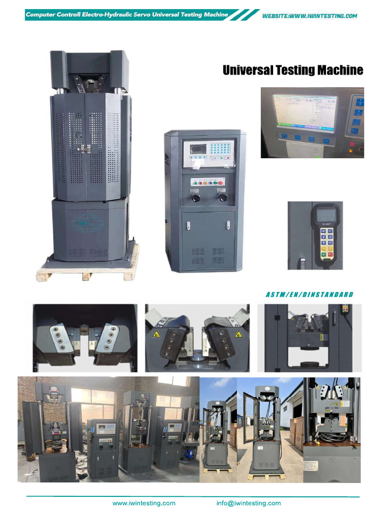 Universal Testing Machine Iwintesting 1000kn | PDF