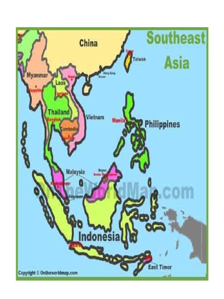 map of asian | PDF