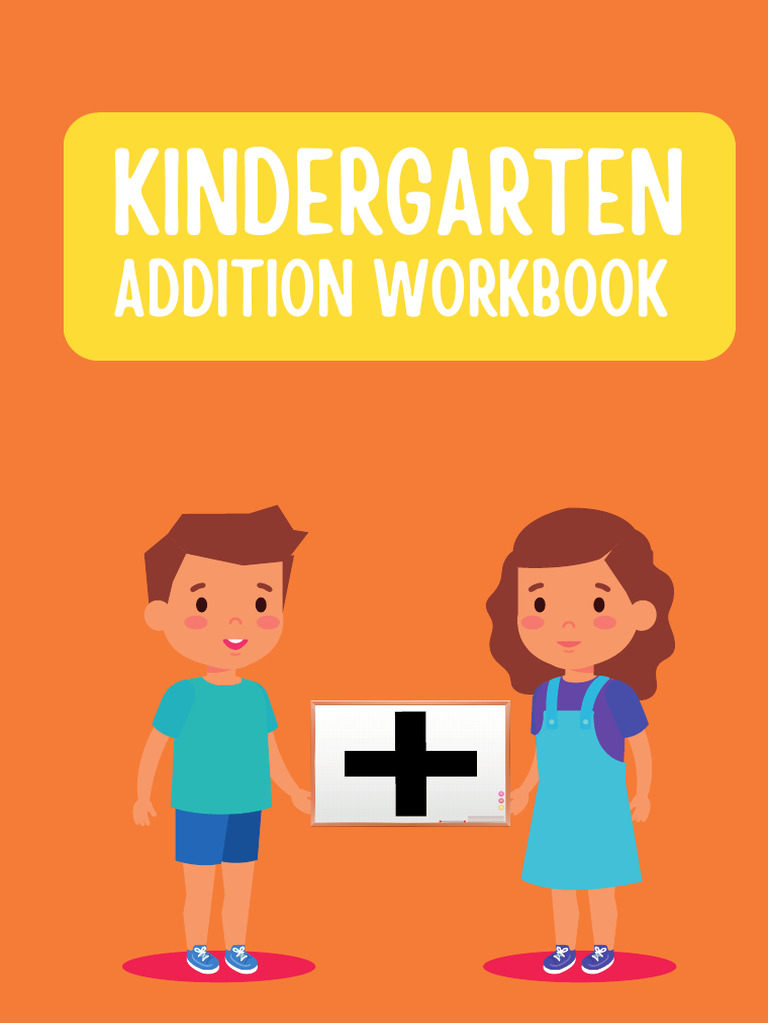 Fun and Colorful Kindergarten Addition Math Worksheet - 25 - A4 | PDF