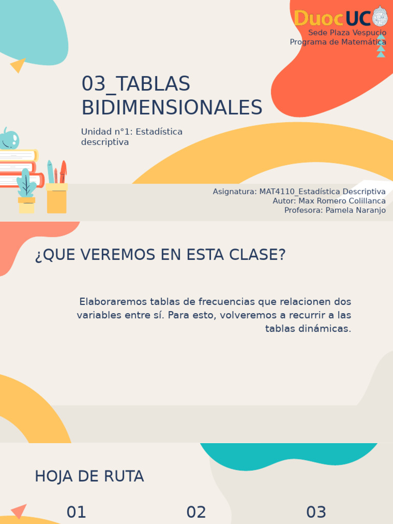Clase 25 - 03 - Tablas Bidimensionales | PDF | Probabilidades y estadísticas | Estadísticas ...
