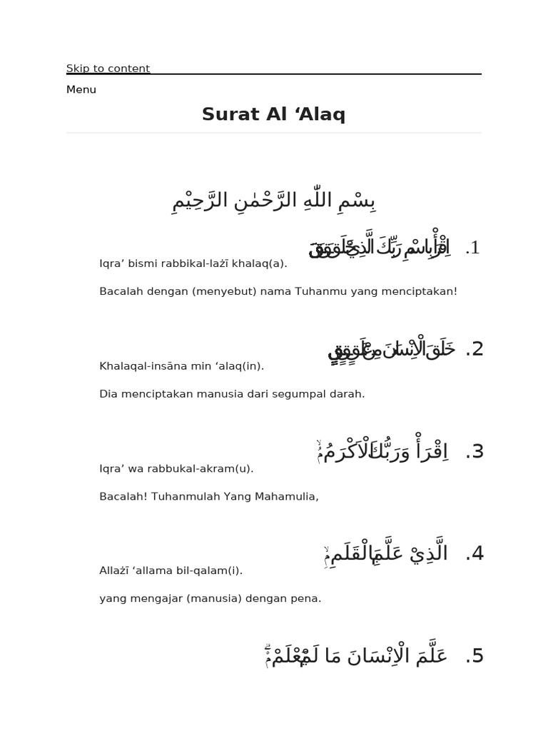 Ayat - Ayat Pilihan (Hapalan) | PDF