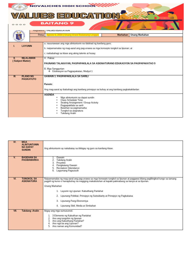 WEEK 2- UNIT 1 Layunin Ng Lipunan Kabutihang Panlahat | PDF