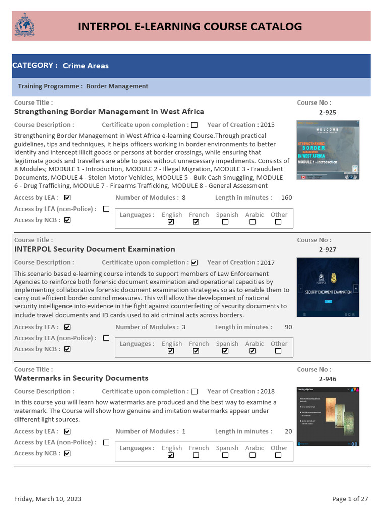 Elearning Course Catalog | PDF | Crime Scene | Cybercrime