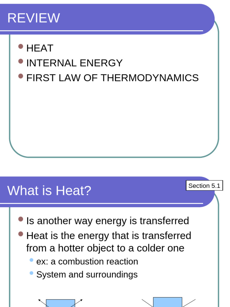 Thermodynamics: Heat and Enthalpy Explained | PDF | Heat | Scientific ...