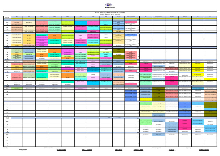 grade-12-schedule-2024-2025-2nd-sem (2) | PDF | Business | Business ...