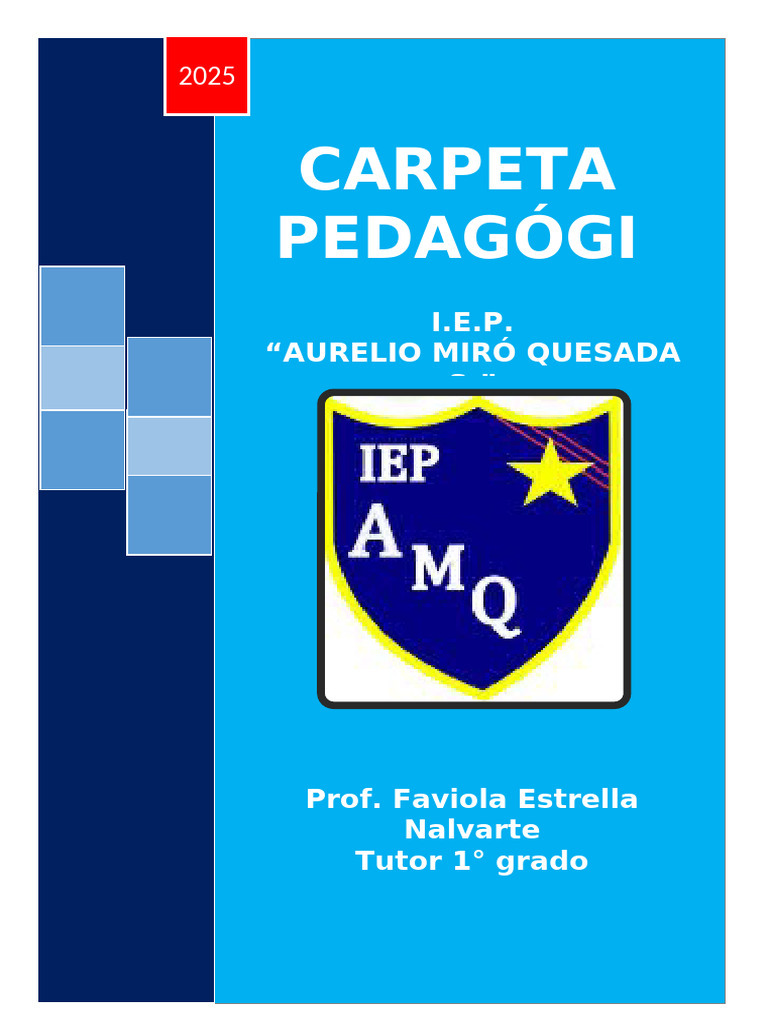 CARPETA PEDAGOGICA 2025 | PDF | Aprendizaje | Enseñando