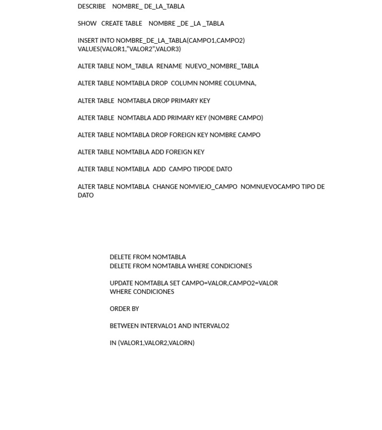 Sentencias Sql Pdf 2529