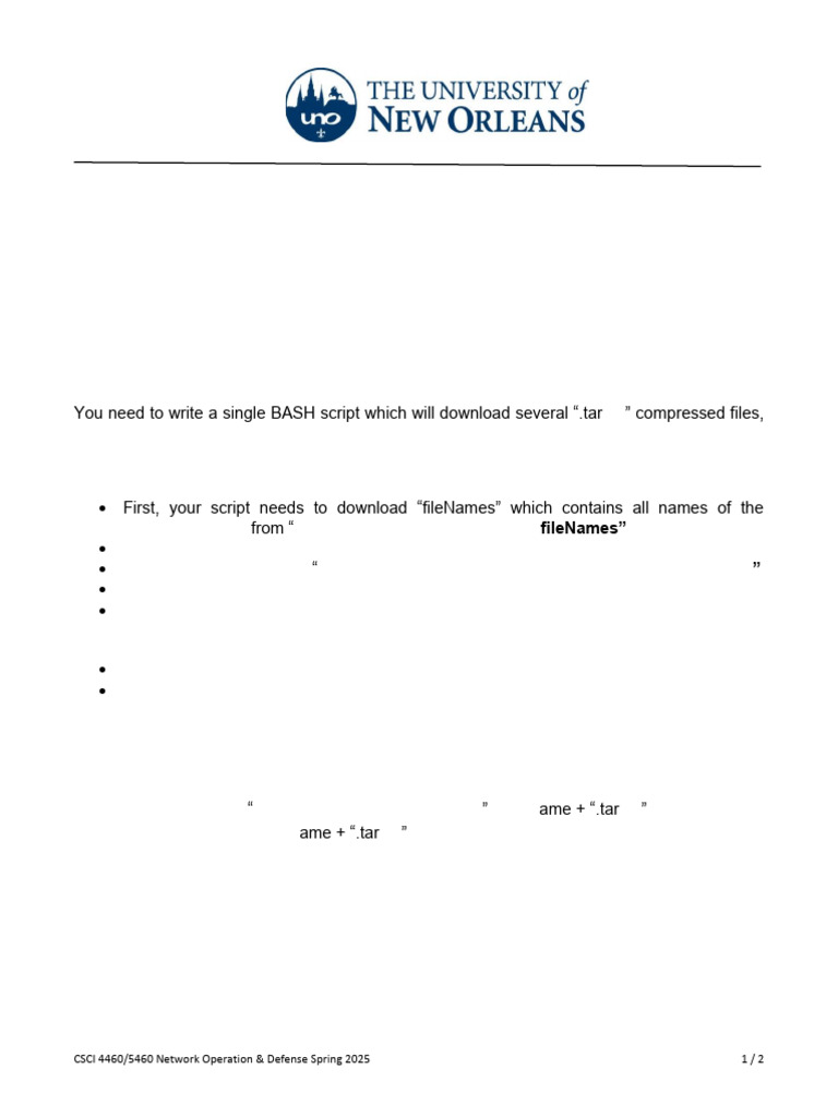 Lab1 (BASH Scripting) | PDF